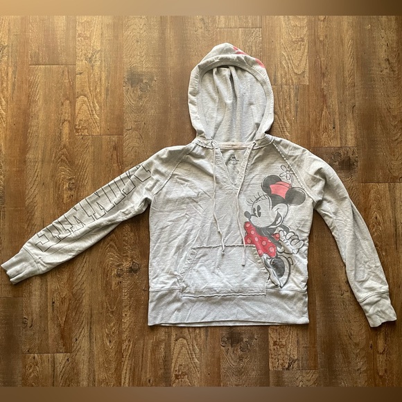 Disney | Tops | Vintage Grey Minnie Mouse Hoodie From Disney Parks ...